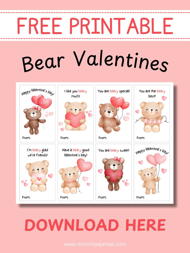 20+ Free Printable Valentine's Day Cards for Kids - Mom in Pajamas