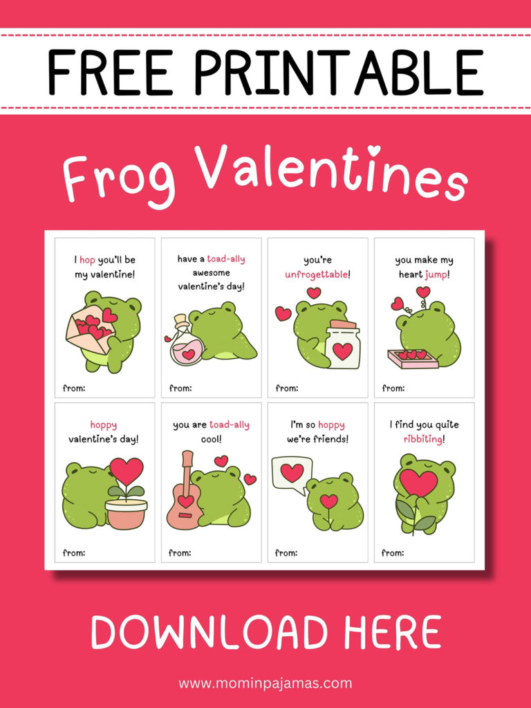 20+ Free Printable Valentine's Day Cards for Kids - Mom in Pajamas