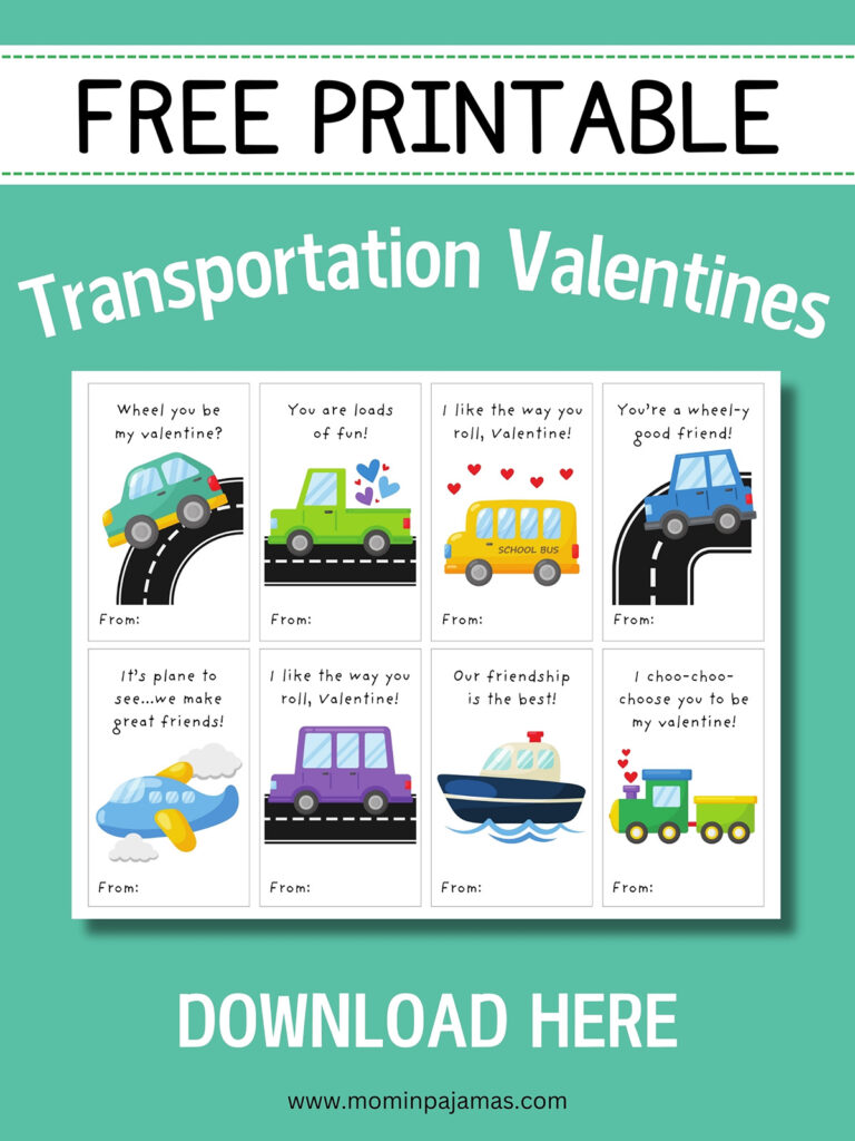 20+ Free Printable Valentine's Day Cards for Kids - Mom in Pajamas
