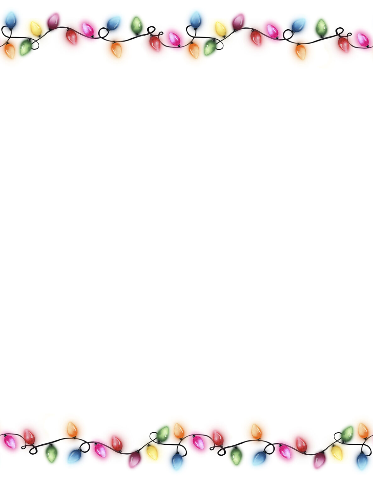 Free Printable Christmas Borders - 40 Border Templates - Mom in Pajamas