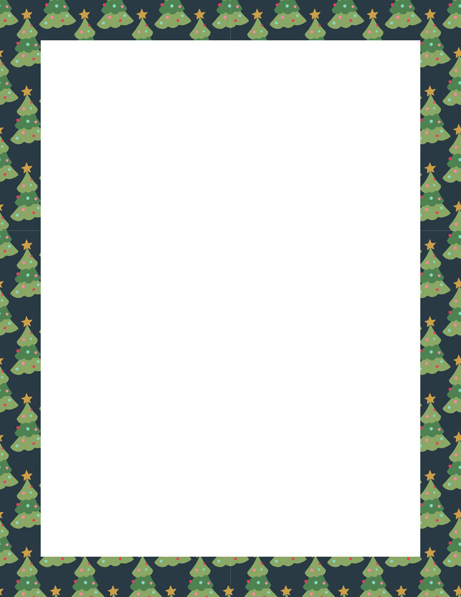 Free Printable Christmas Borders - 40 Border Templates - Mom in Pajamas