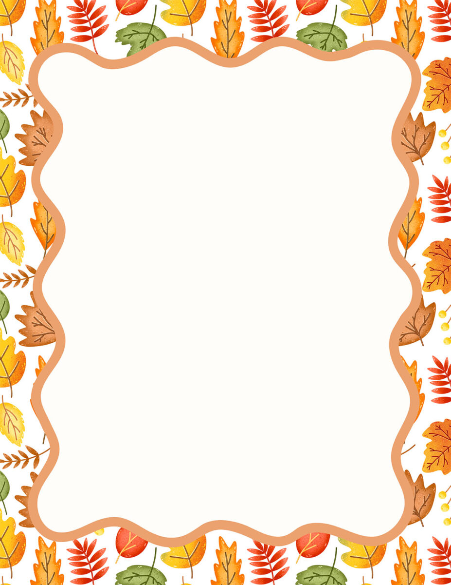 Free Printable Fall Borders - 30 FREE Border Pages - Mom in Pajamas