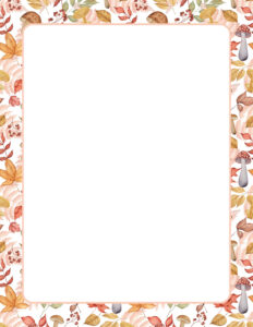 Free Printable Fall Borders - 30 FREE Border Pages - Mom in Pajamas