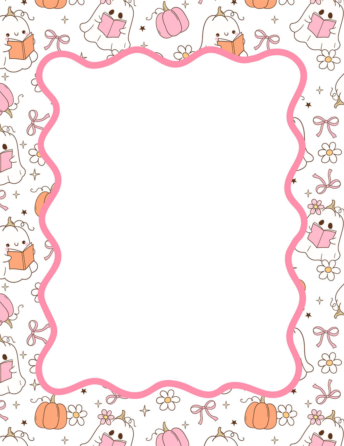 Free Printable Halloween Borders - 30 Border Pages - Mom in Pajamas