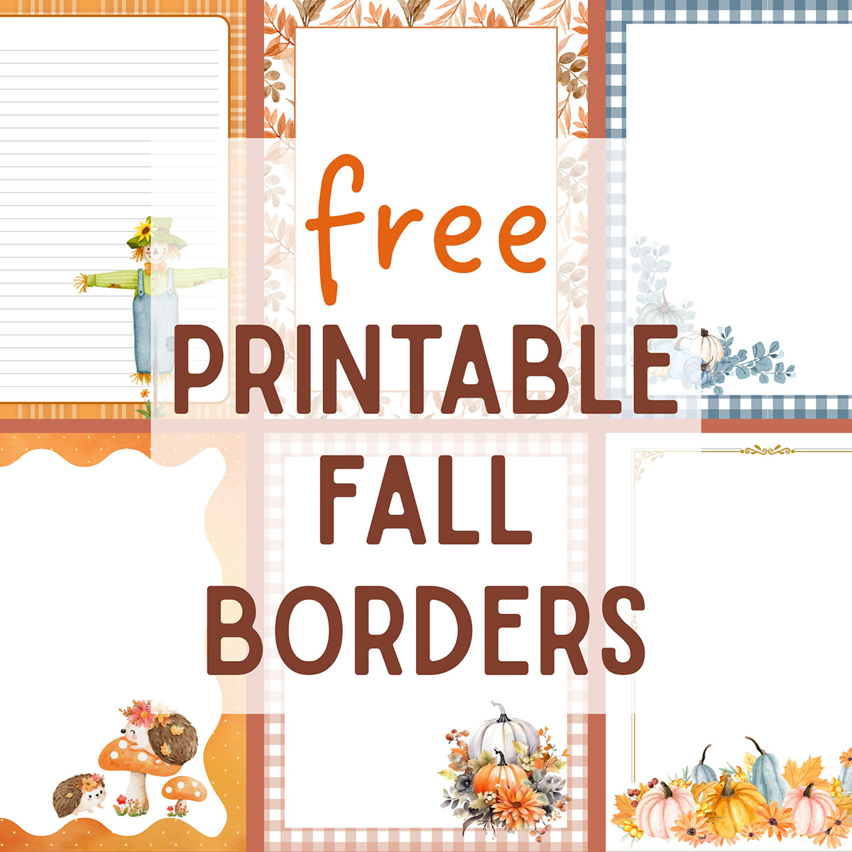Free Printable Fall Borders - 30 FREE Border Pages - Mom in Pajamas