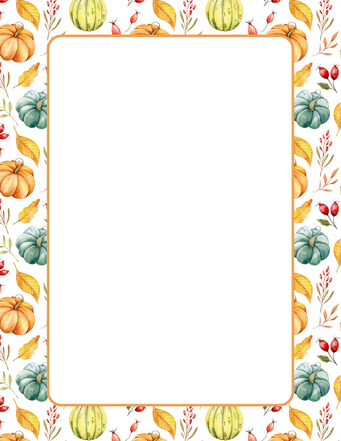 Free Printable Fall Borders - 30 FREE Border Pages - Mom in Pajamas