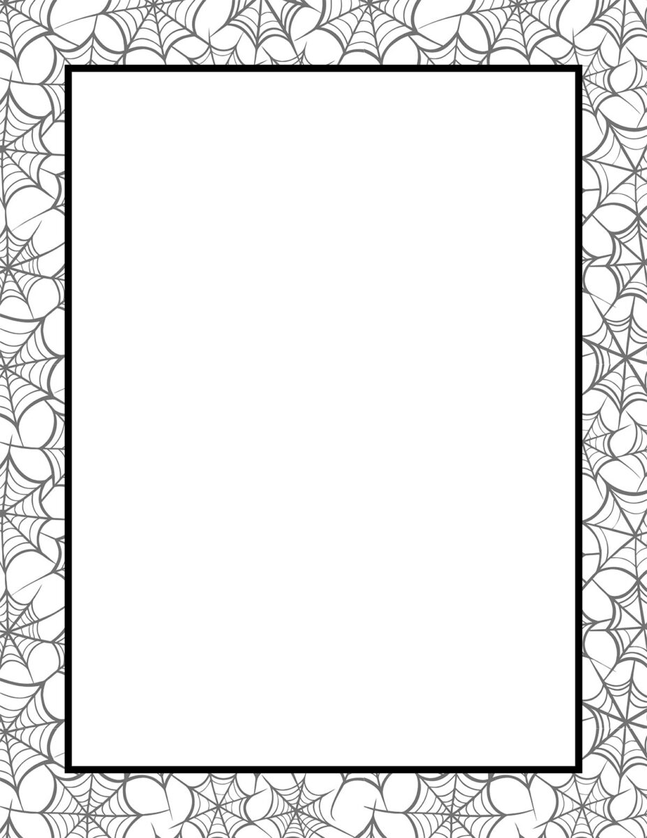 Free Printable Halloween Borders - 30 Border Pages - Mom in Pajamas
