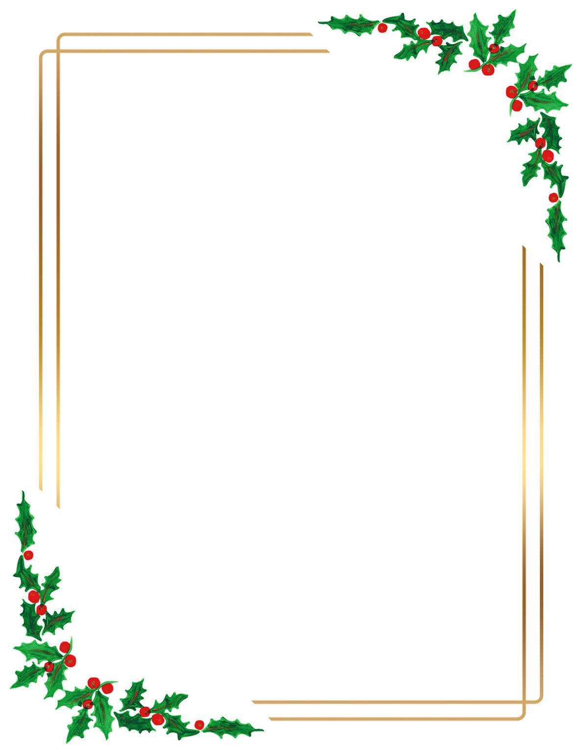 Free Printable Christmas Borders - 40 Border Templates - Mom in Pajamas