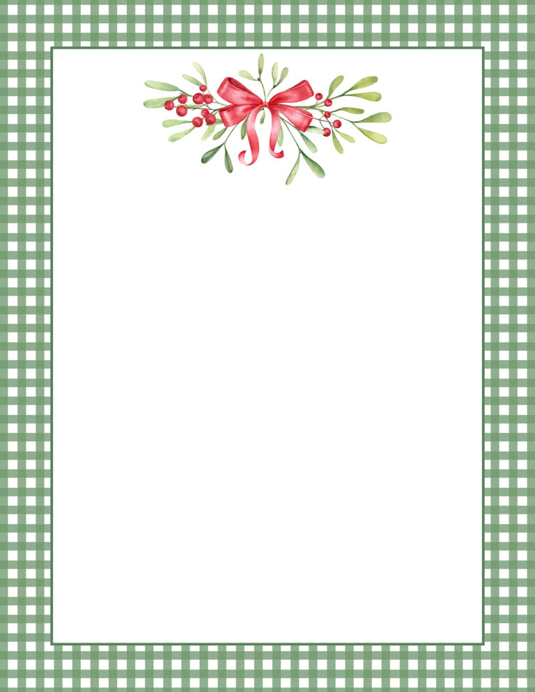 Free Printable Christmas Borders - 40 Border Templates - Mom in Pajamas