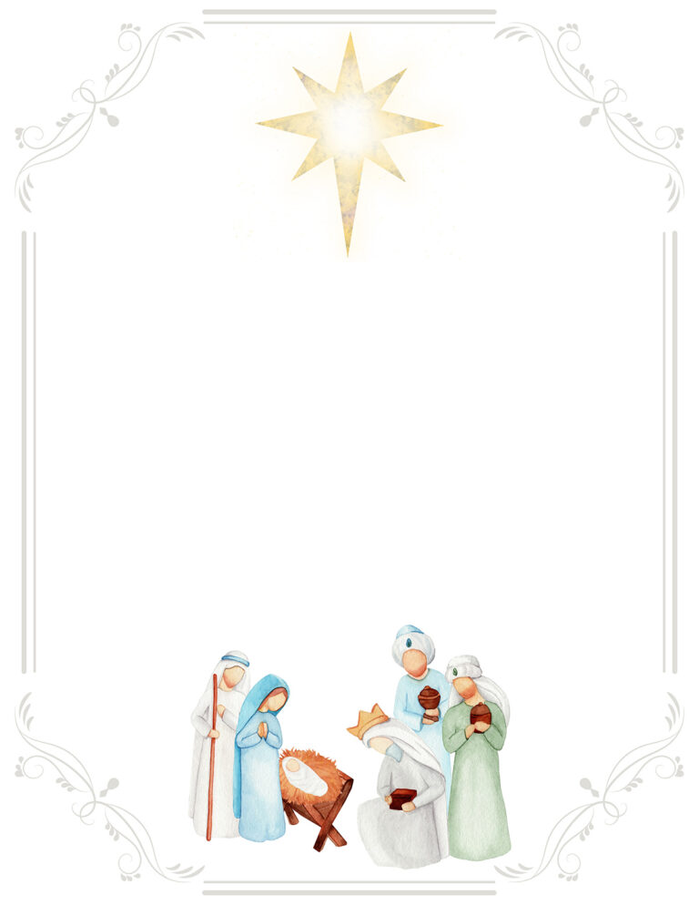 Free Printable Christmas Borders - 40 Border Templates - Mom in Pajamas