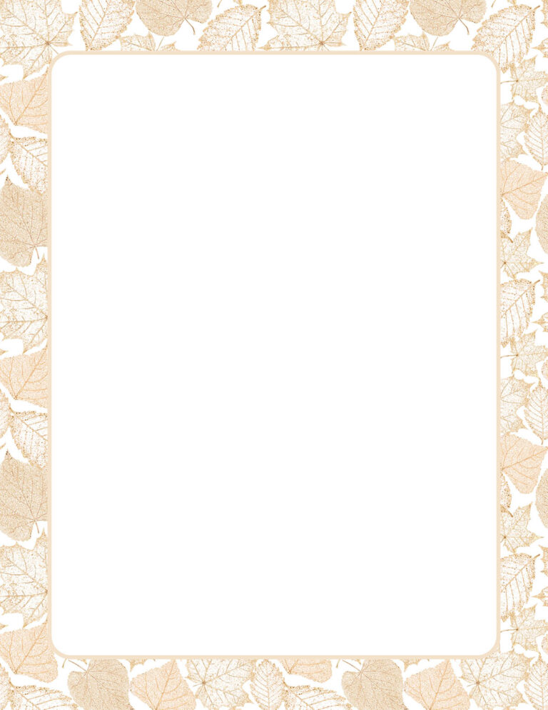 Free Printable Fall Borders - 30 FREE Border Pages - Mom in Pajamas