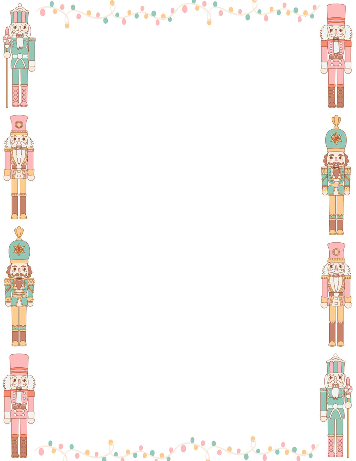 Free Printable Christmas Borders - 40 Border Templates - Mom in Pajamas