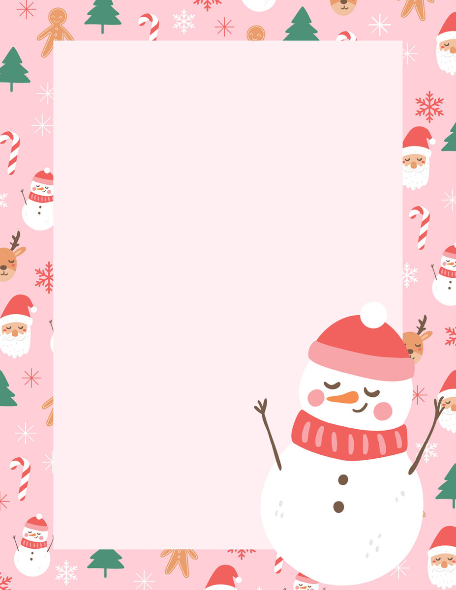 Free Printable Christmas Borders - 40 Border Templates - Mom in Pajamas