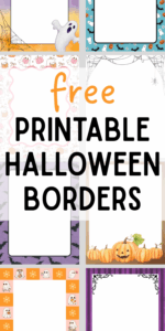 Free Printable Halloween Borders - 30 Border Pages - Mom in Pajamas