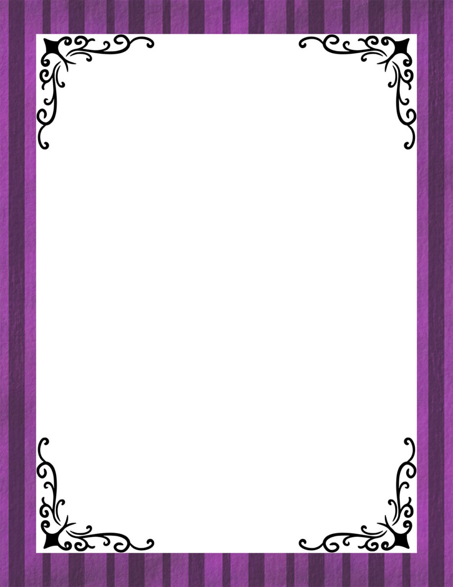 Free Printable Halloween Borders - 30 Border Pages - Mom in Pajamas