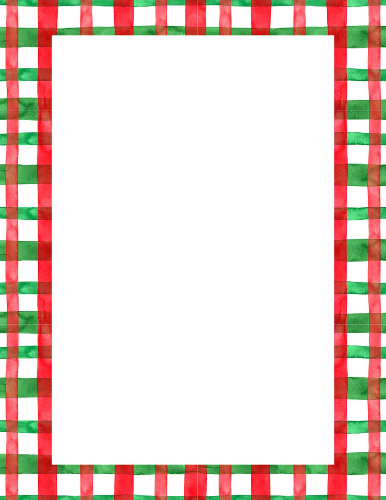 Free Printable Christmas Borders - 40 Border Templates - Mom in Pajamas